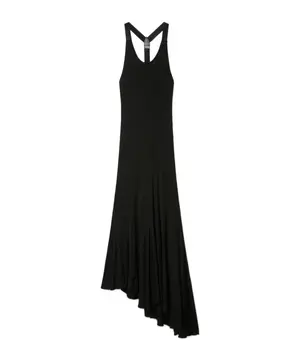 Off-White Asymmetrical Hem Dress - Black