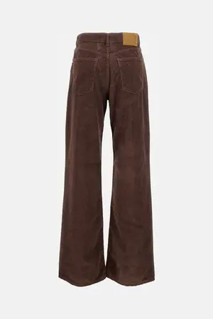 HAIKURE Logo Patch Straight-leg Corduroy Trousers