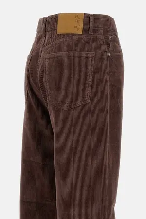 HAIKURE Logo Patch Straight-leg Corduroy Trousers