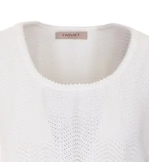 TWINSET Fitted Ruffled Jumper
