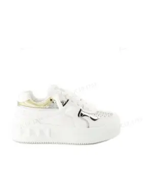 Valentino Garavani One Stud Xl Lace-up Sneakers - White