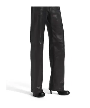 Balenciaga Round Toe Zip Up Heeled Boots