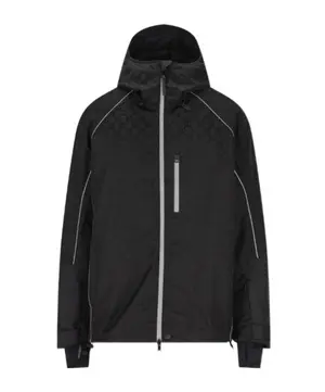 Gucci Gg Jacquard Zip-up Hooded Jacket
