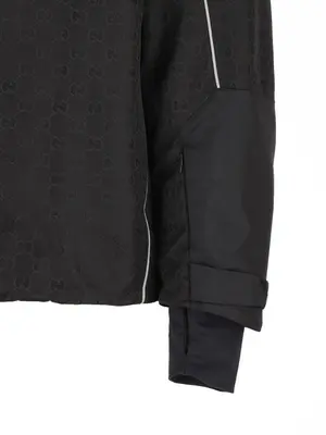 Gucci Gg Jacquard Zip-up Hooded Jacket