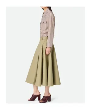 Bottega Veneta Twill A-line Skirt