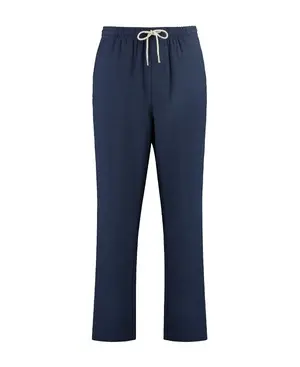 DEPARTMENT 5 Brewery Cotton Blend Drawstring Pants - Blue