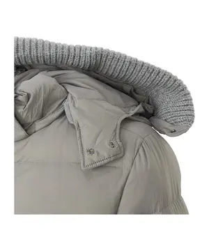 Herno Quilted Hooded Puffer Coat With Detachable Hood - Gray