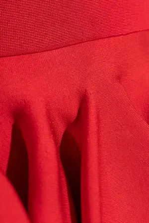 Alaïa Knitted Godet Mini Dress