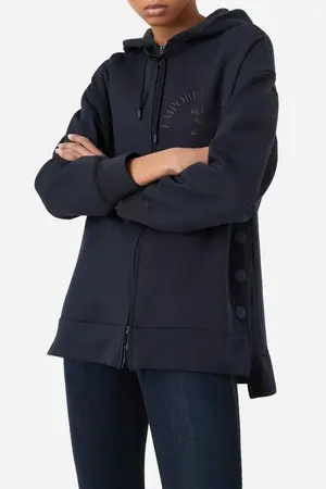 Emporio Armani Logo-print Zip-up Hoodie