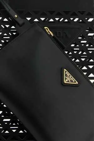 Prada Cut-out Tote Bag - Black