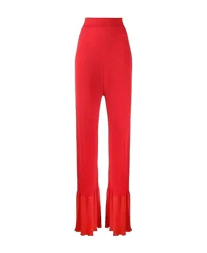 Stella McCartney Ribbed Knit Trousers - Red