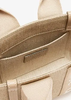 Chloé Mini Woody Shoulder Bag - Nude