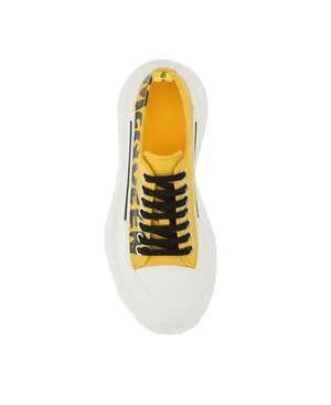 Alexander McQueen Logo Printed Chunky Sneakers - Yellow