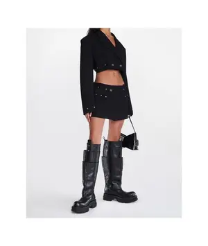 DION LEE Wool Mid-waist Mini Skirt