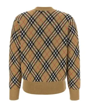 Burberry Checked Knitted Jumper