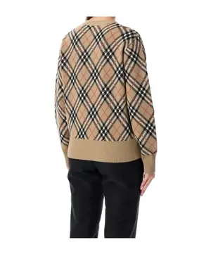 Burberry Checked Knitted Jumper