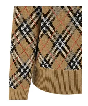 Burberry Checked Knitted Jumper