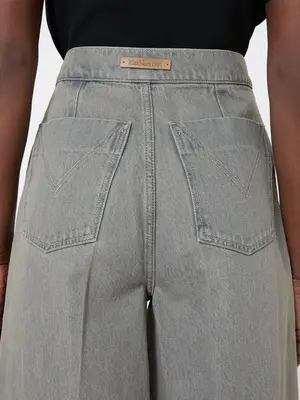 Max Mara Natale Wide Leg Jeans - Gray
