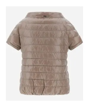 Herno Quilted Short-sleeved Down Jacket - Gray