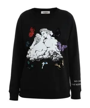 Valentino Garavani Crewneck Printed Long Sleeve Sweatshirt