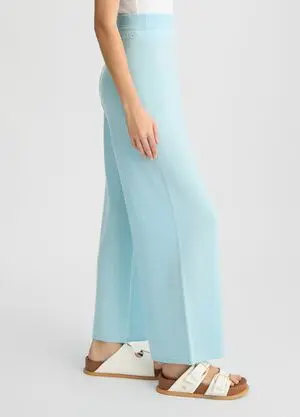 Liu Jo Logo-embroidered Flared Trousers