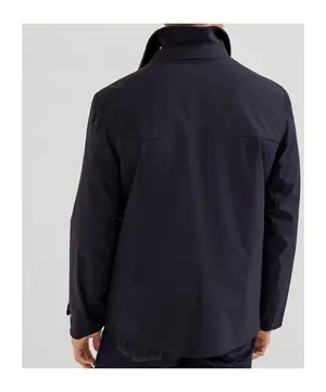 Brunello Cucinelli Snap-fastening Jacket - Navy Blue