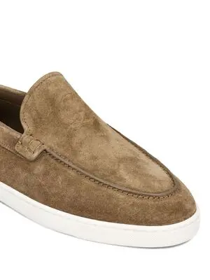 CHRISTIAN LOUBOUTIN Moonboat Slip-on Loafers - Brown