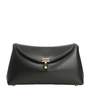 TOTEME Mini T-lock Clutch Bag - Black