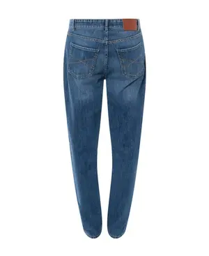 Brunello Cucinelli Straight-leg Slim-cut Jeans - Blue