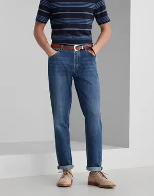 Brunello Cucinelli Straight-leg Slim-cut Jeans - Blue