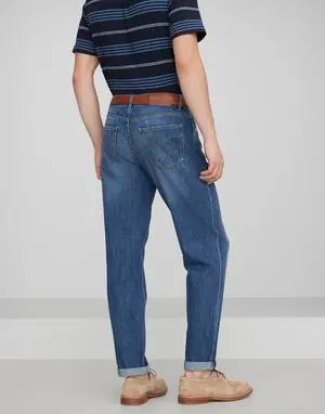 Brunello Cucinelli Straight-leg Slim-cut Jeans - Blue