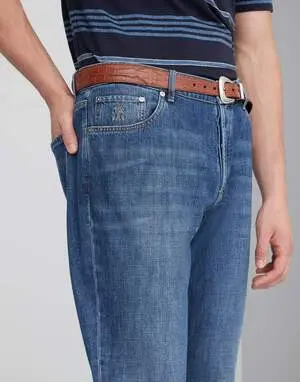 Brunello Cucinelli Straight-leg Slim-cut Jeans - Blue