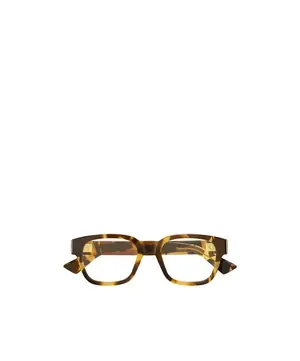 Bottega Veneta Square Frame Eyeglasses - Brown