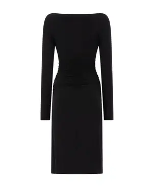 Norma Kamali Long Sleeved Boat-neck Dress