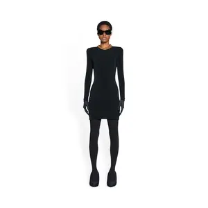 Balenciaga Long-sleeved Mini Dress With Tailored Details