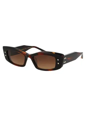 Valentino Garavani Rectangular Sunglasses With Rivet Details