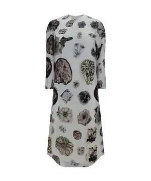 Marni Graphic Print Long Sleeve Dress
