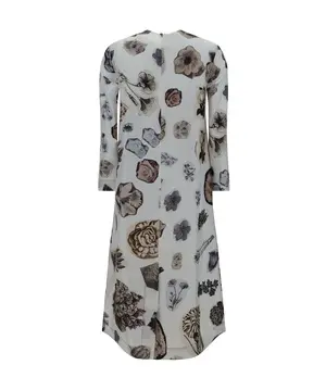 Marni Graphic Print Long Sleeve Dress