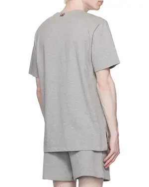 Thom Browne Rwb Stripe T-shirt - Light Gray