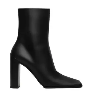 Alaïa Square-toe Block Heel Ankle Boots
