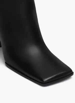 Alaïa Square-toe Block Heel Ankle Boots