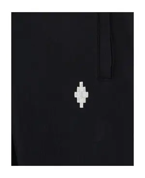 MARCELO BURLON COUNTY OF MILAN Logo Loose Sweatpants - Black