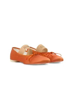 MAISON MARGIELA Atomic Bow Ballerina Flats - Red