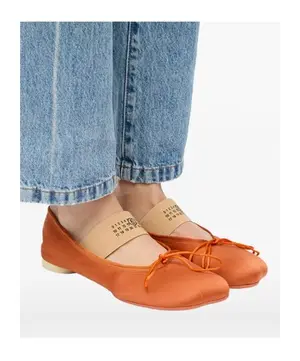MAISON MARGIELA Atomic Bow Ballerina Flats - Red