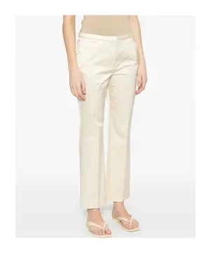 TOTEME Cropped Pressed Crease Trousers