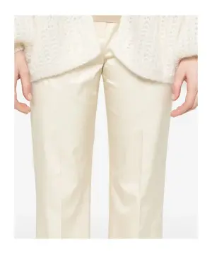 TOTEME Cropped Pressed Crease Trousers