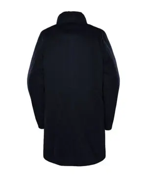 MOORER Long-sleeved Coat With Fur Trim