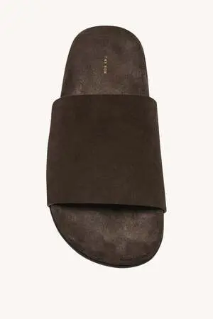 THE ROW Slip-on Sandals - Lacquer Brown
