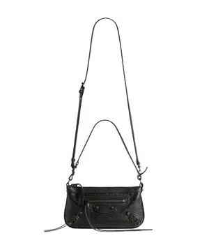 Balenciaga Le City Zip Shoulder Bag - Black