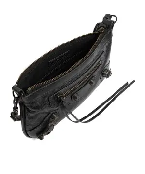 Balenciaga Le City Zip Shoulder Bag - Black